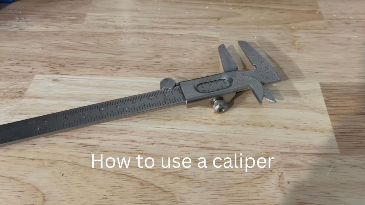 How to use a caliper(measuring) - YouTube