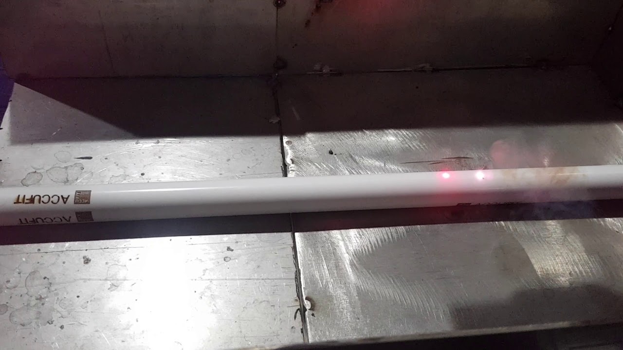 PVC Pipe laser sample - YouTube