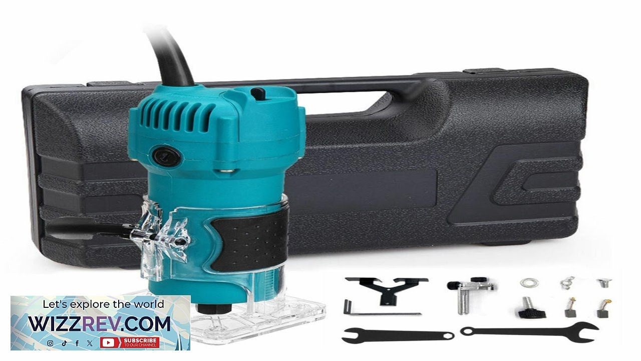 110V/220V 30000RPM Electric Hand Trimmer Router 6.35mm Wood Laminate ...