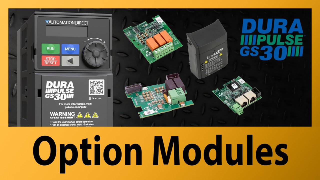 DURApulse GS30 VFD Option Modules from AutomationDirect - YouTube