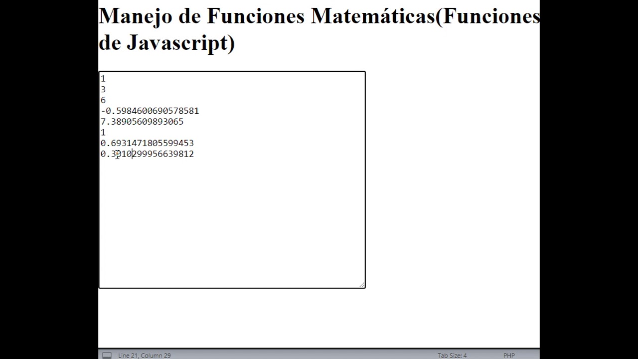 EJERCICIO 23_ Manejo de Funciones Matemáticas(Funciones de Javascript) - YouTube