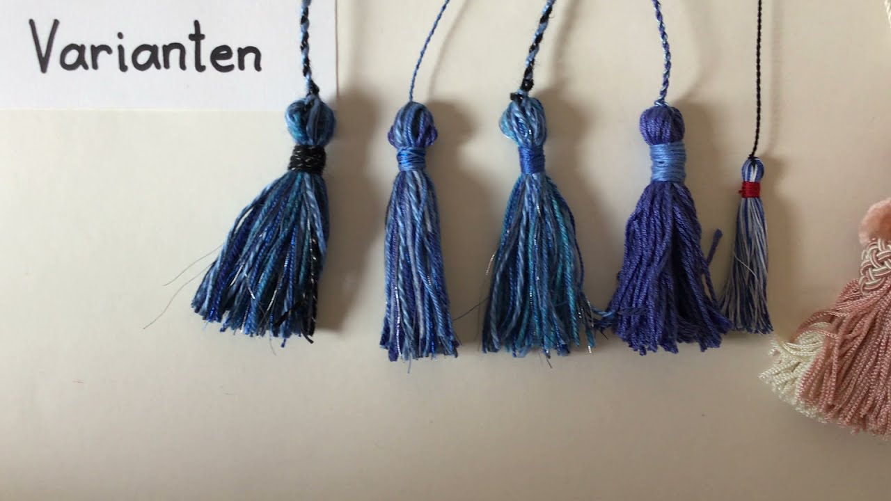 Quaste herstellen - YouTube