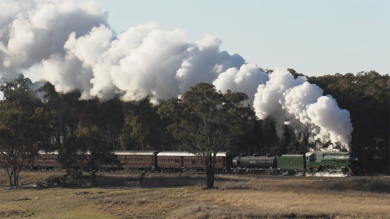 Australian steam locomotive 3801 - Tumulla bank shuttles - June 2021 ...