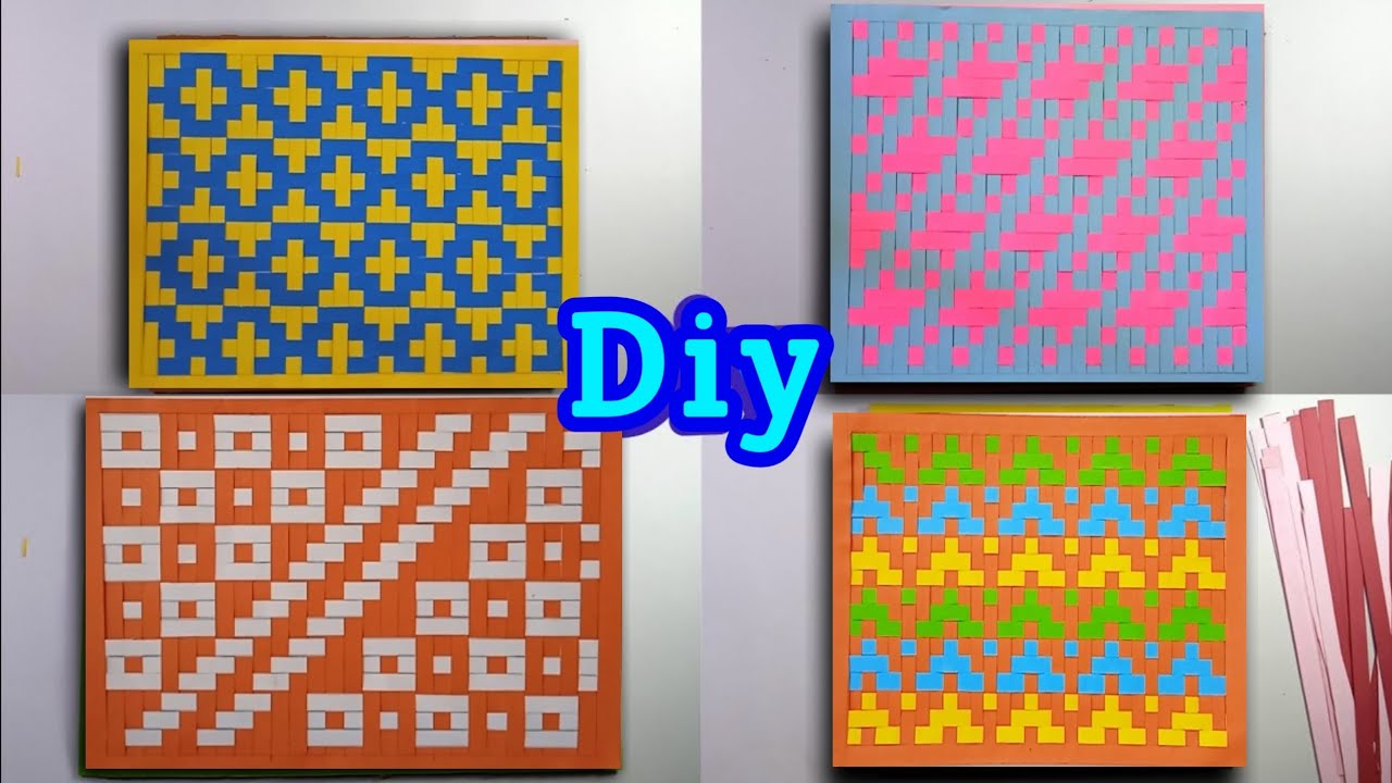 different tipes of weaving stylish, simple paper weaving craft, paper ...