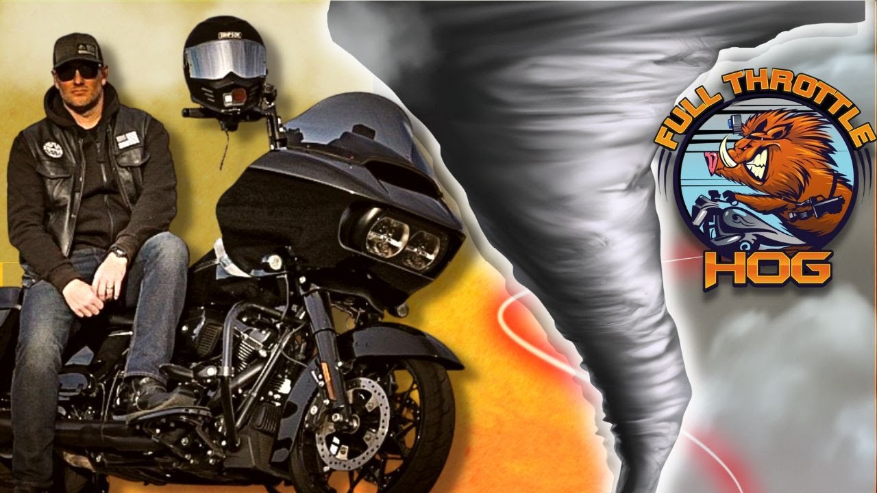 Surviving A TORNADO On His Motorcycle w/ Full Throttle Hog - YouTube