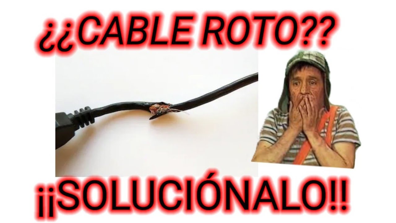 Como reparar un cable eléctrico roto -¡¡ RÁPIDO Y SENCILLO!!! - YouTube