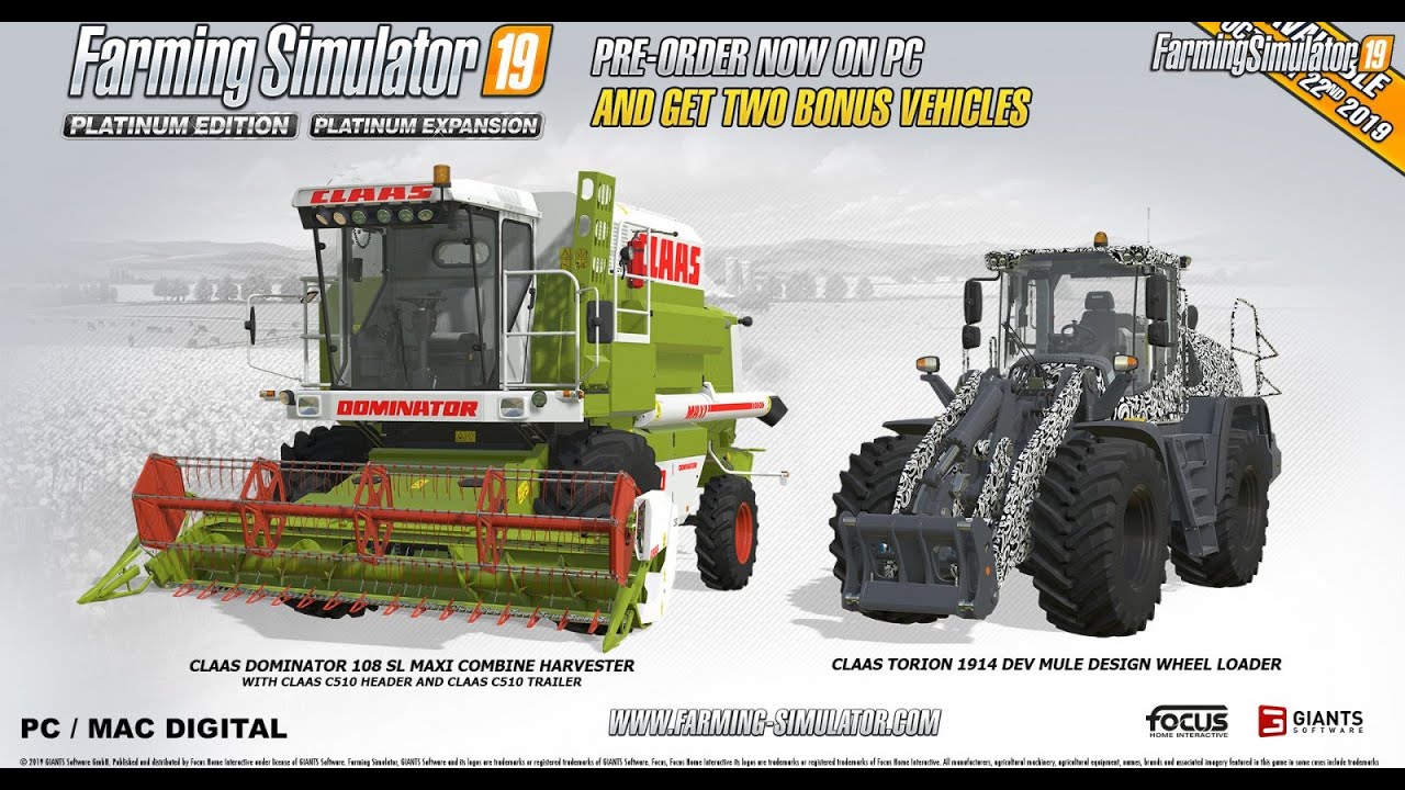 Farming Simulator 19 | ALL OFFICIAL TRAILER DLC! - YouTube