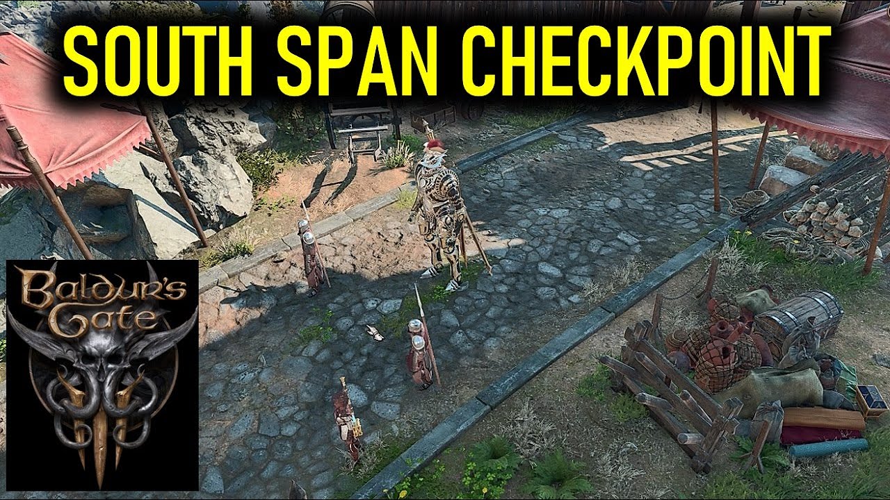 How to Cross South Span Checkpoint | Baldur's Gate 3 (BG3) - YouTube