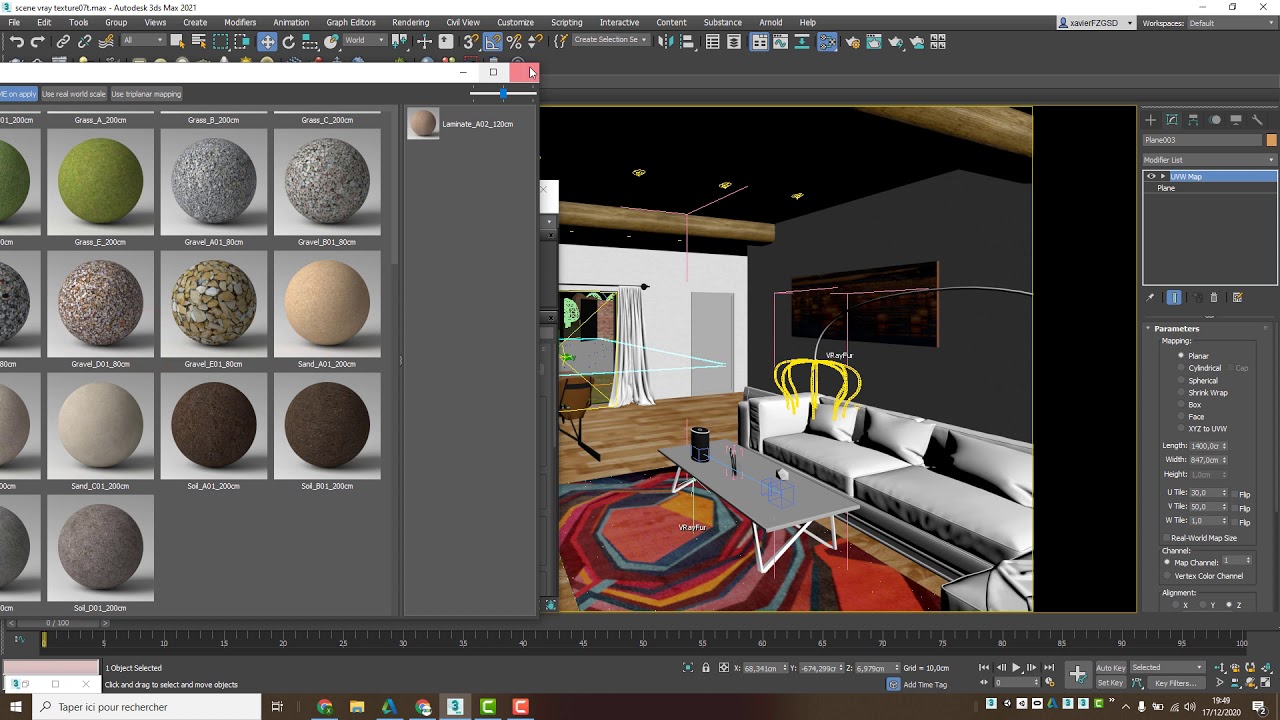 Asset et finalisation des matériaux dans V-Ray - YouTube