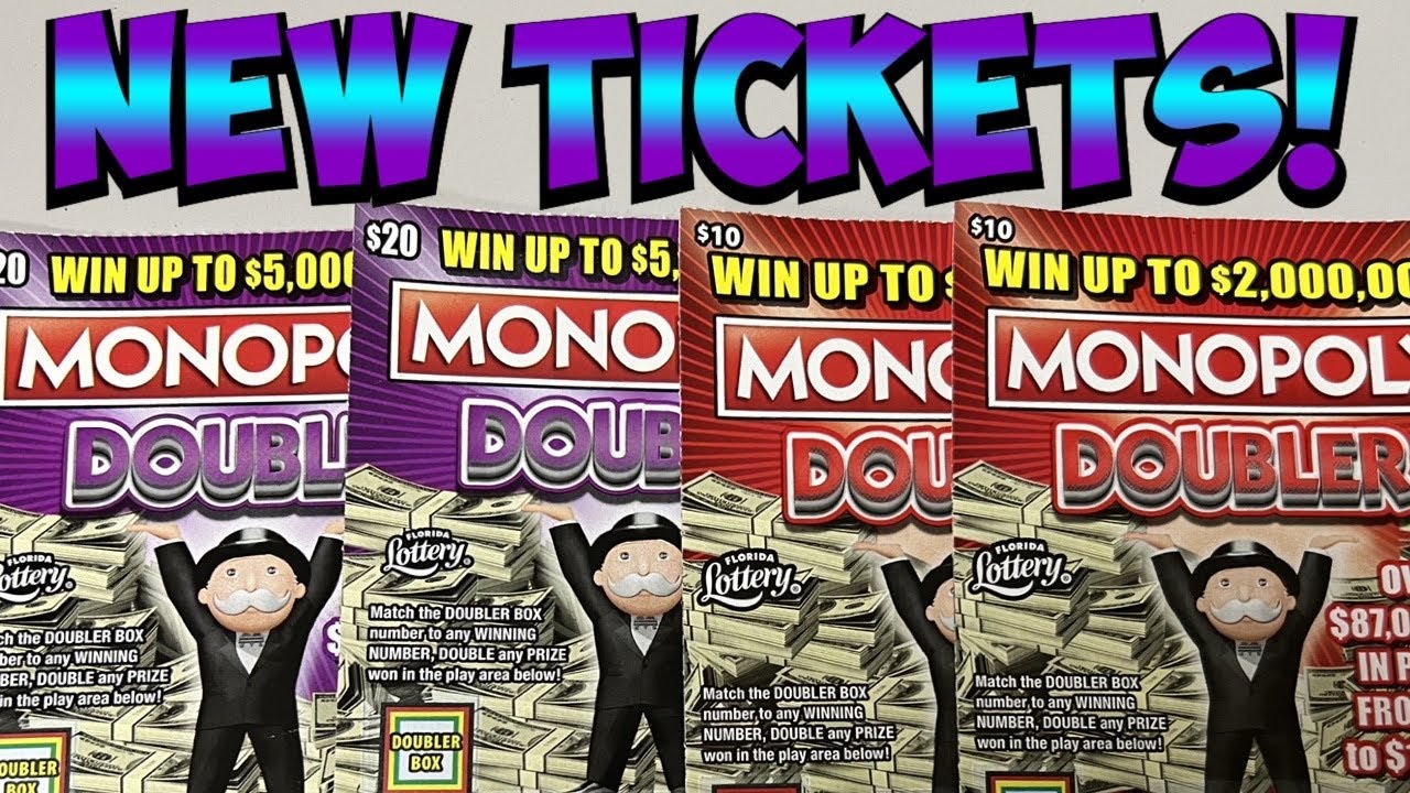 NEW MONOPOLY DOUBLER SCRATCH OFFS TICKETS-Florida Lottery~ - YouTube