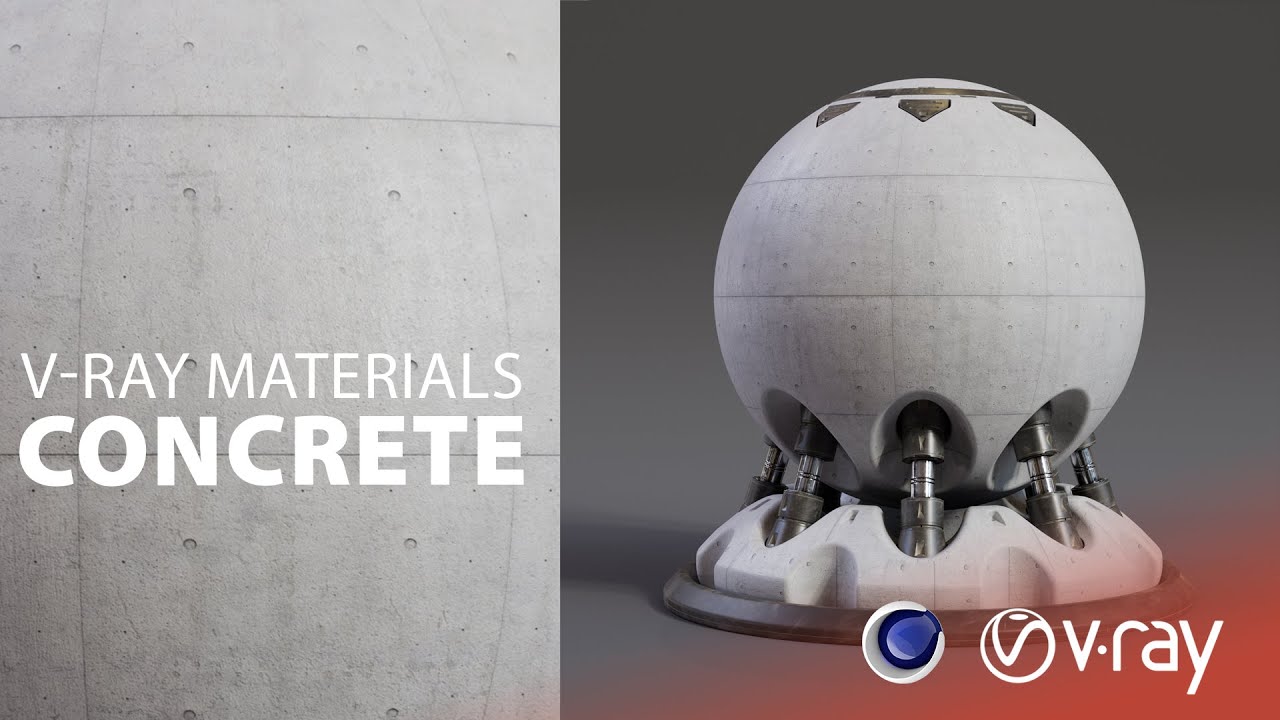 How to Create Realistic Concrete Materials in V-Ray for Cinema 4d - YouTube
