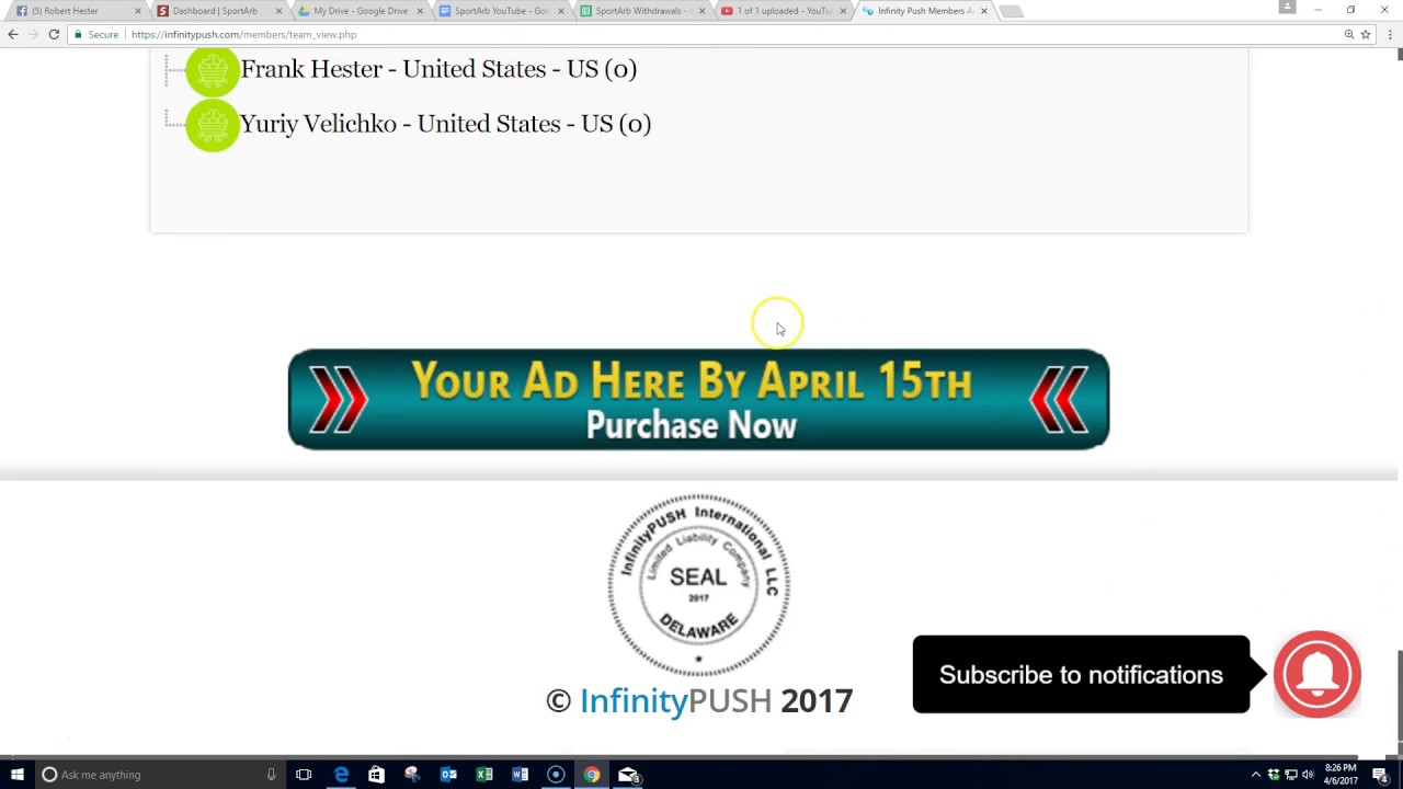InfinityPUSH - Push Matrix - Binary Matrix - PUSH Credits Explained ...
