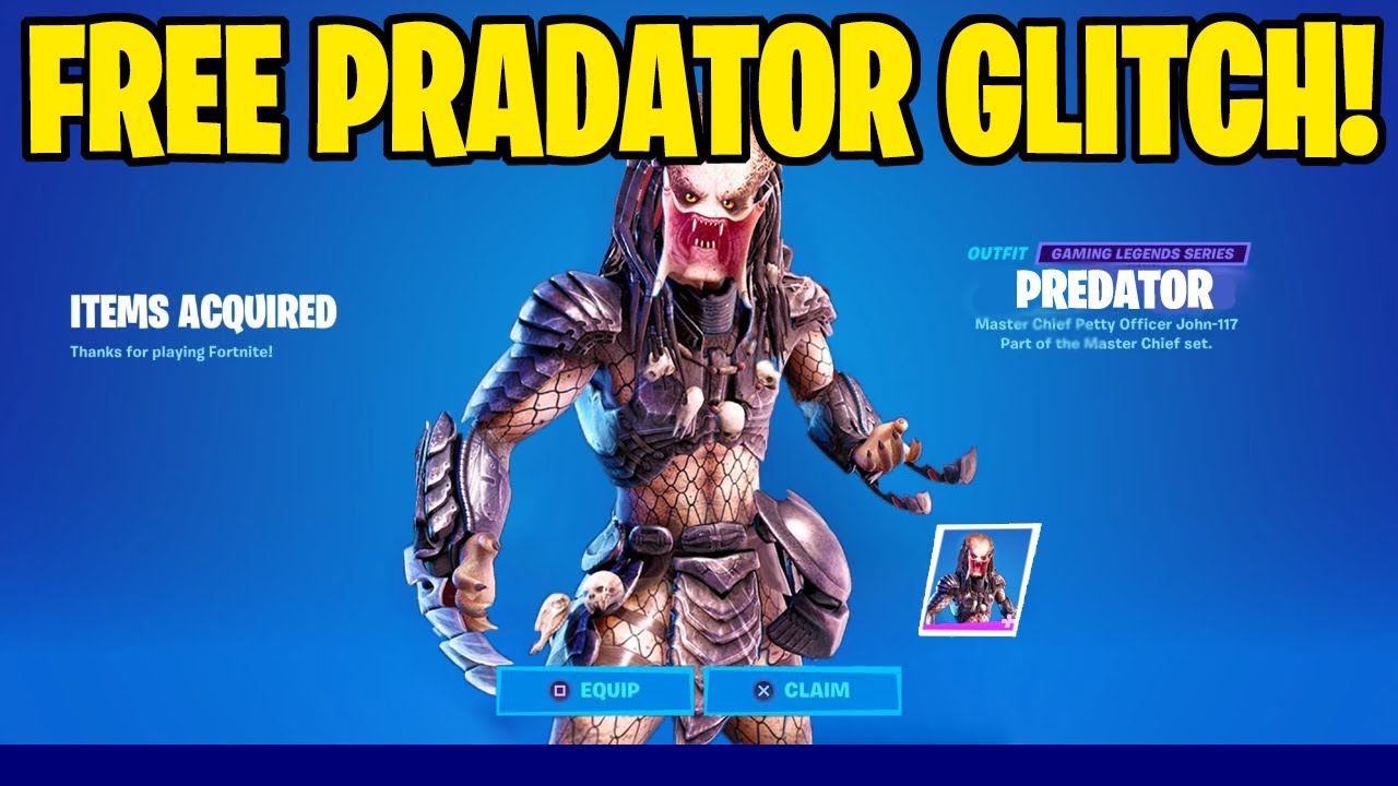 How To Get Predator Skin For FREE GLITCH In Fortnite (Chapter 2 ...