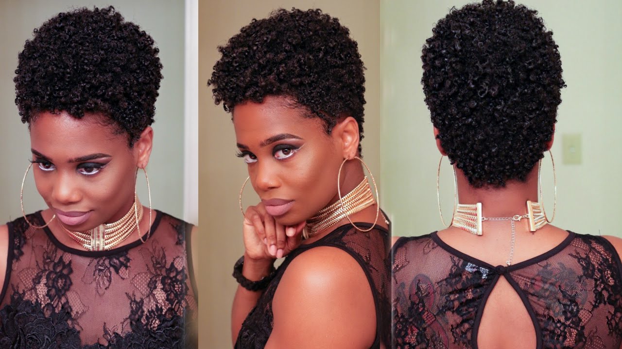 Wash-n-Go on Tapered Natural Hair using EDGE CONTROL 😱 - YouTube