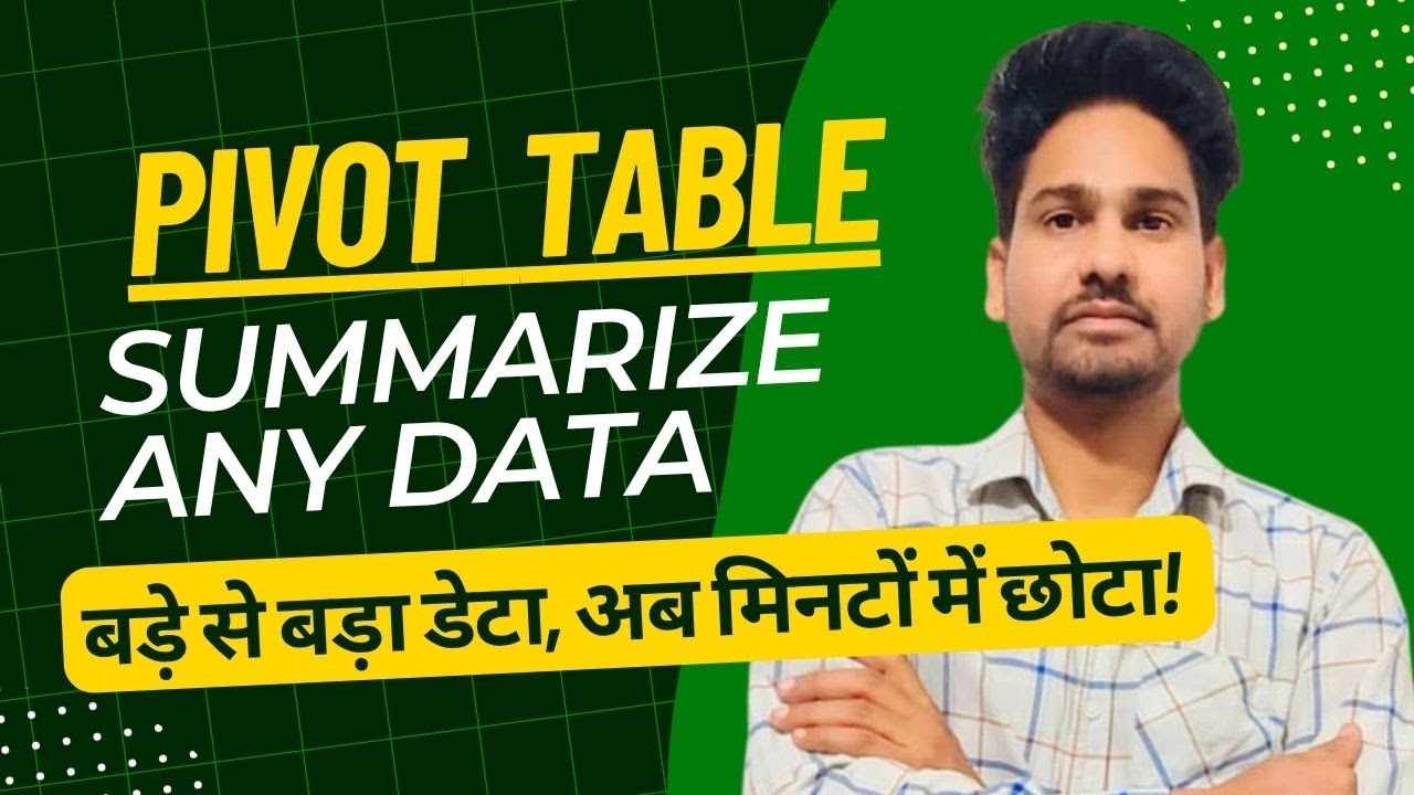 Class 8 Master Pivot Tables in Excel | Step-by-Step Pivot Table Tutorial for Data Analysis - YouTube