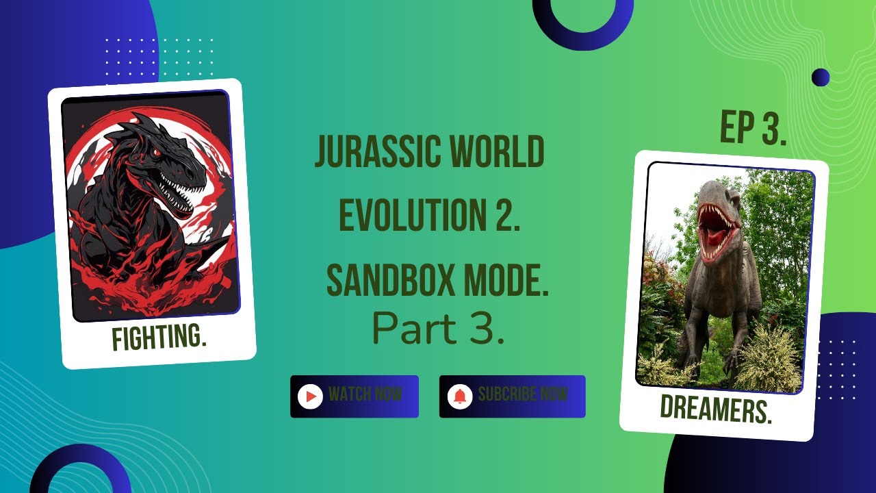 Jurassic World Evolution 2. Sandbox Mode. Part 3. - YouTube