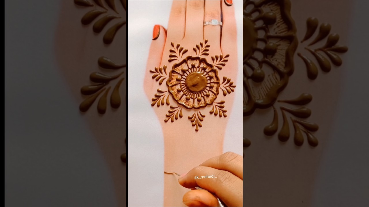 Easy And Simple Mehndi Design || How To Make Hina Design #mehndi - YouTube