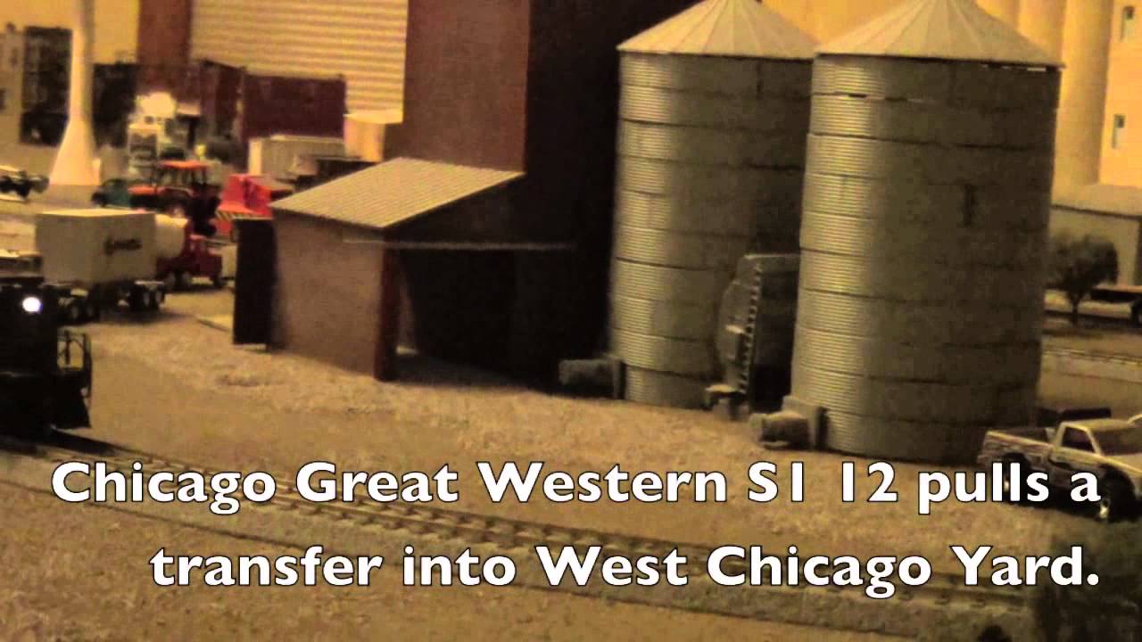 CNW HO Scale Trains Around West Chicago in 1963 - YouTube