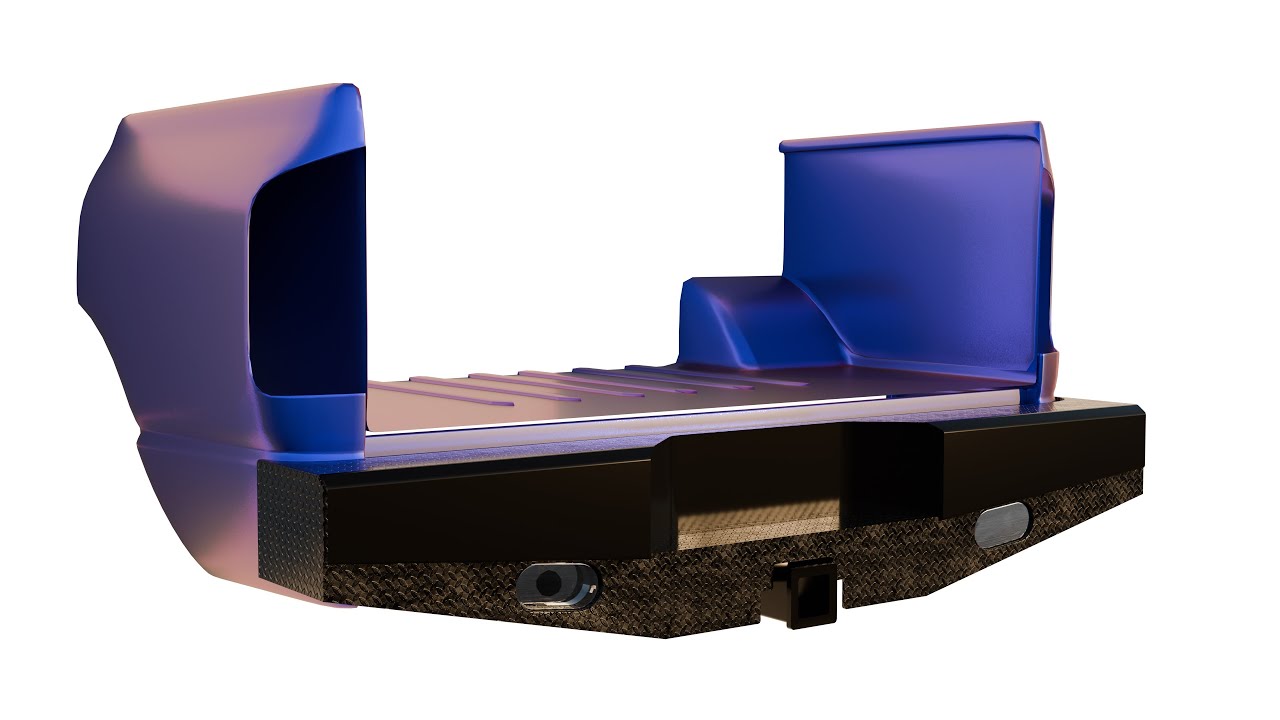 3RD Gen Ram Ranch Hand Rear Bumper Modelling Time Lapse - YouTube
