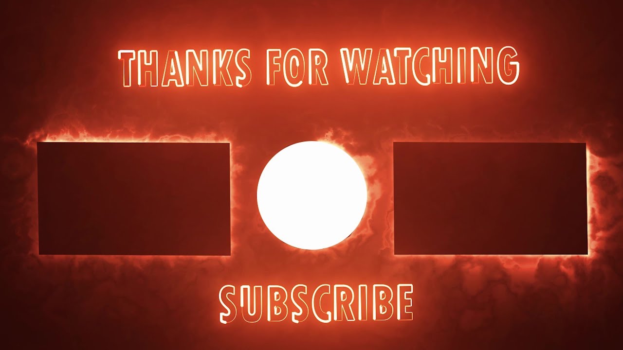 thanks for watching outro | outro template | thanks for watching outro ...
