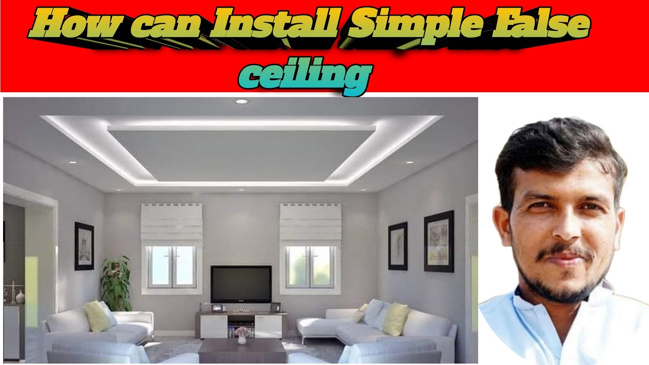 How Make Simple Gypsum Board Ceiling | Upgrade Your Living Room with ...
