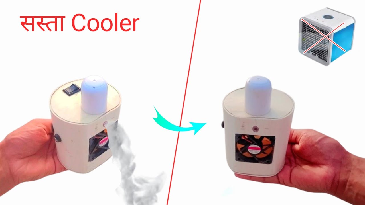 How To Make Mist Cooler | Mini Cooler At Home Easy | Homemade Cooler ...