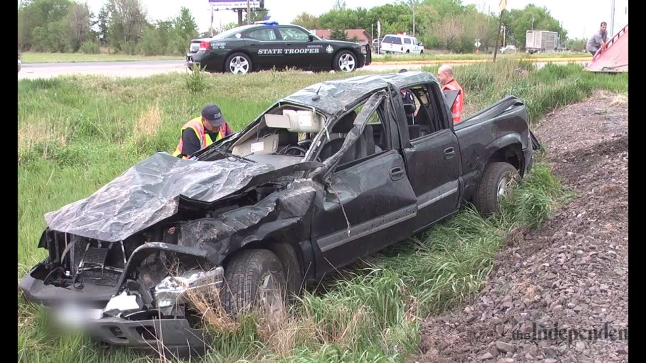 Single-Vehicle Rollover at Husker Hwy and Highway 30 - YouTube