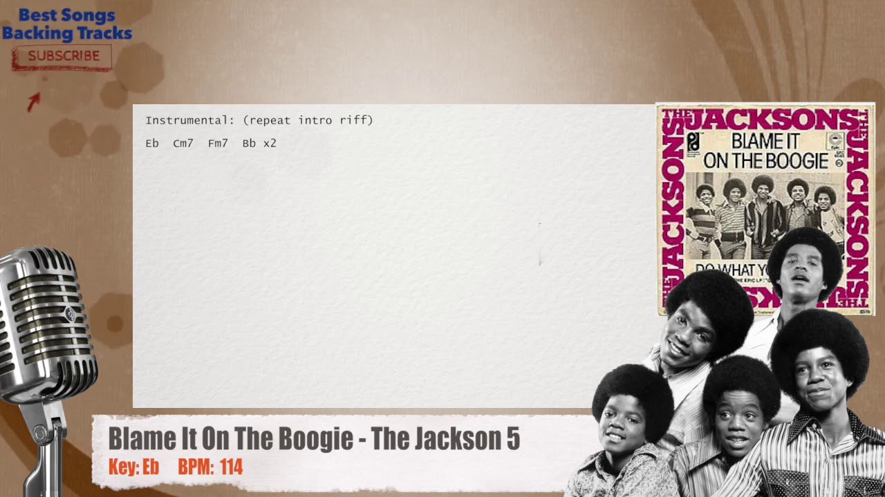 🎙 Blame It On The Boogie - The Jackson 5 Vocal Backing Track with ...