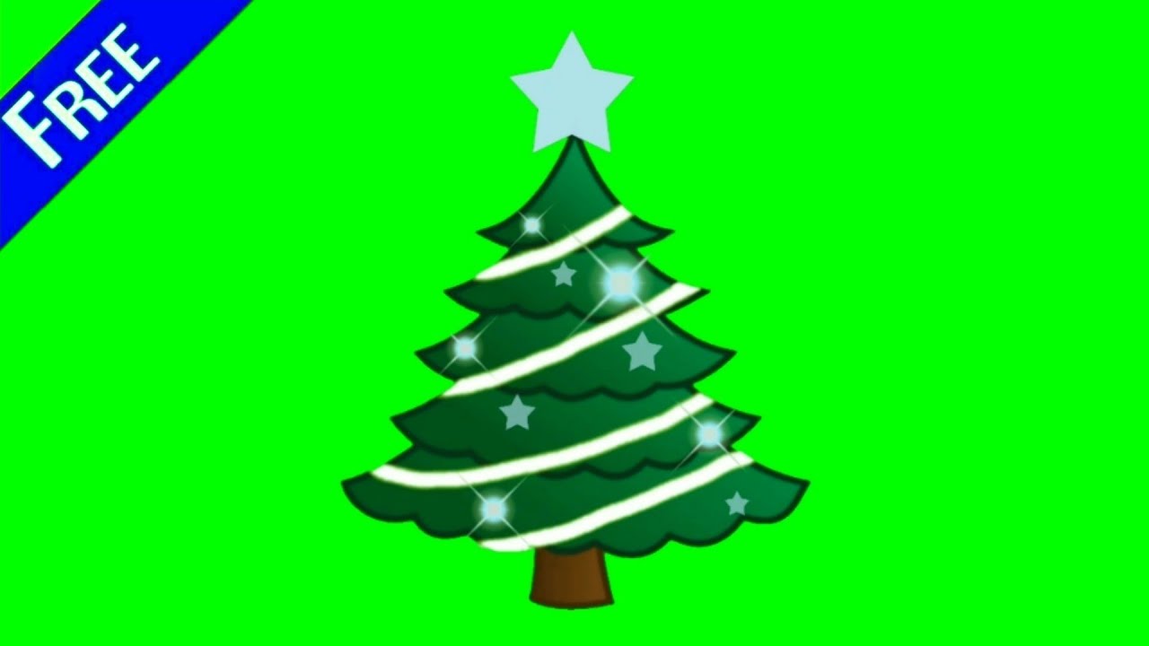 Christmas tree green screen - YouTube