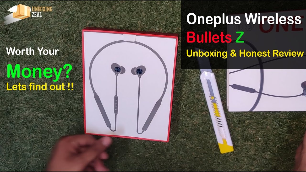 OnePlus Bullets Wireless Z in-Ear Bluetooth Earphones with Mic Unboxing ...
