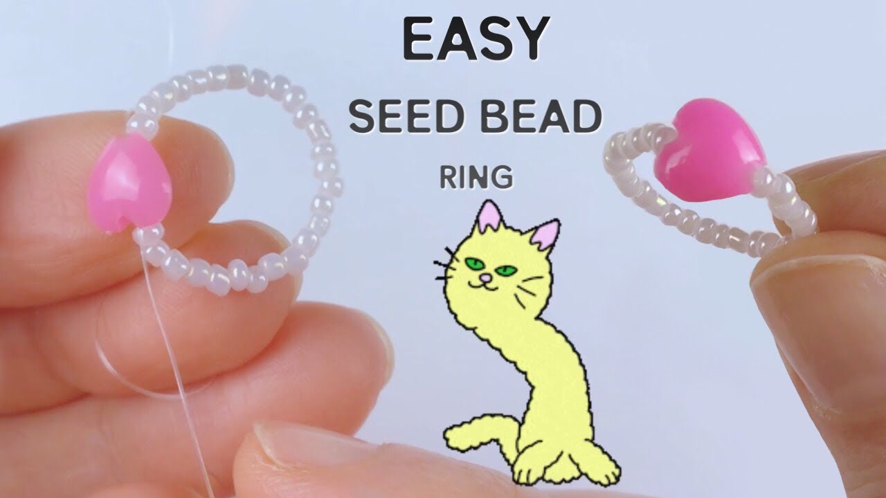 Seed Bead Jewelry Tutorial | Easy Seed Bead Ring | Beaded Ring Tutorial - YouTube