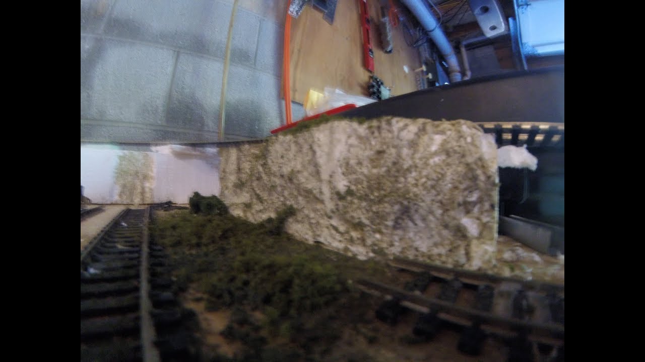 Turning Styrofoam into rock cliff!!!! - YouTube