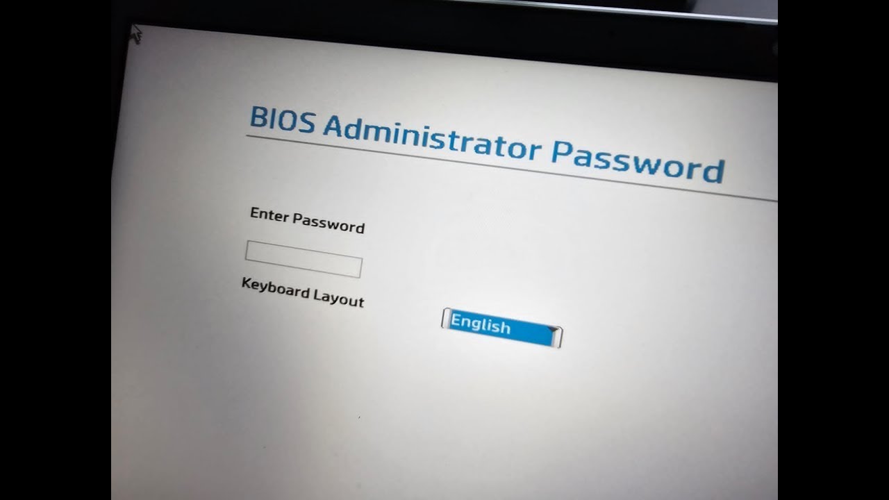 hp 840 g5 bios password remove - YouTube