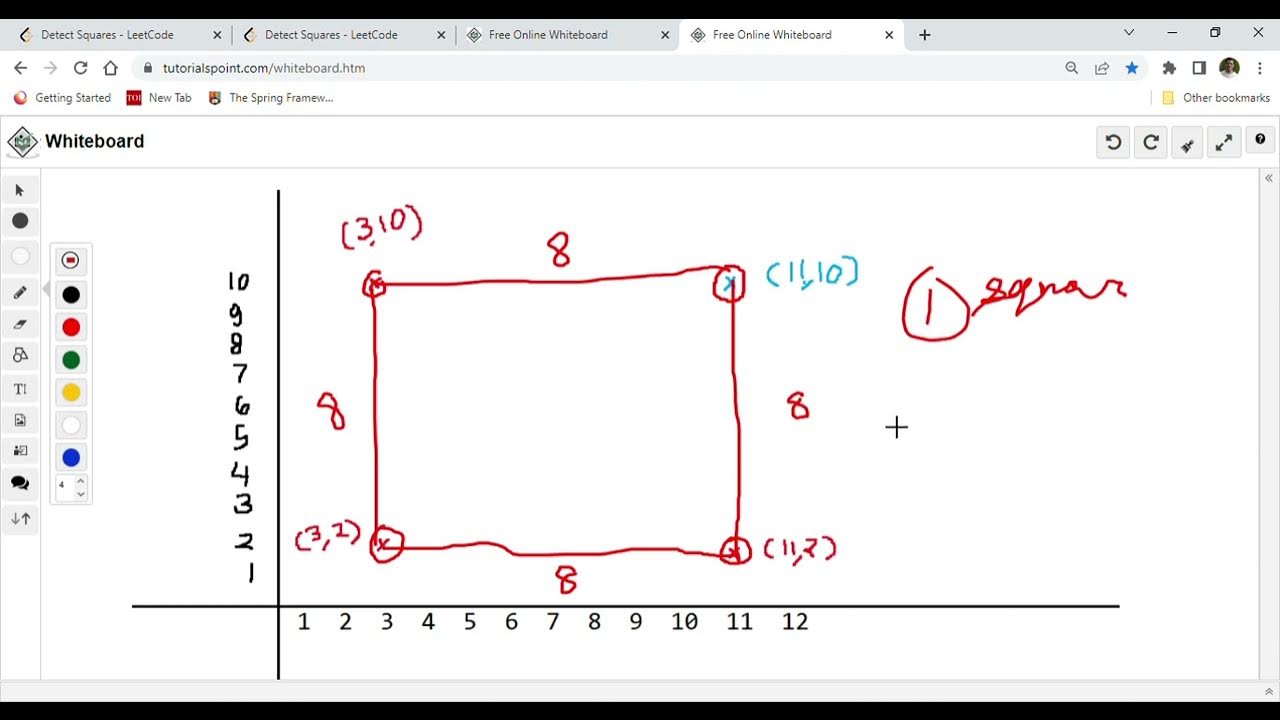 Leetcode 2013 Detect Squares - Interesting Google, Facebook, Amazon Question Solved - YouTube