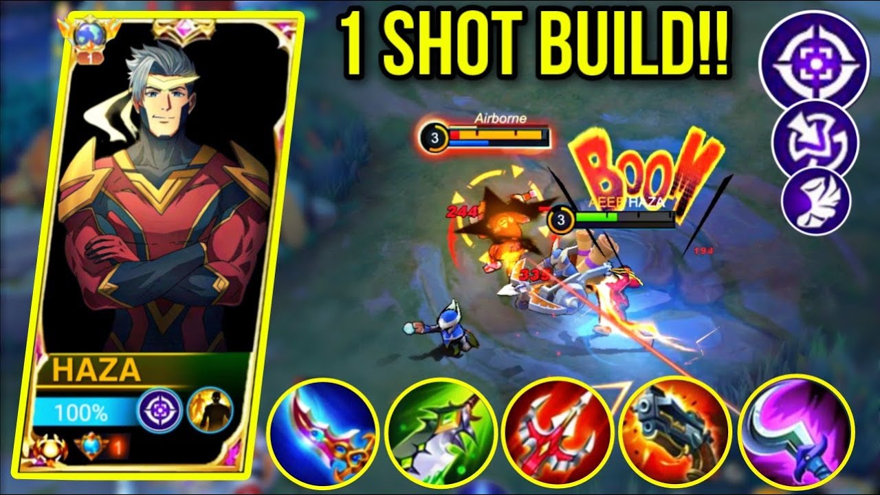 CHOU BEST BUILD 2023 FOR ONESHOT (Tutorial 1 Shot) MLBB - YouTube