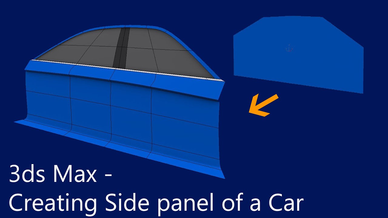 3DS MAX Tutorial | Create Side Panel of a Car - YouTube