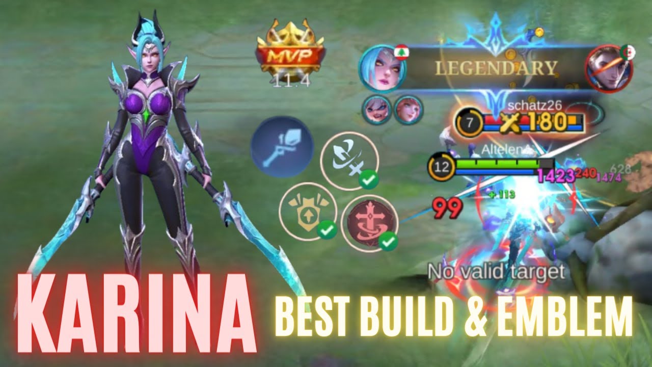 SAVAGE!! OP Build Karina!! - Build Top 1 Global Karina ~ MLBB Solo ...