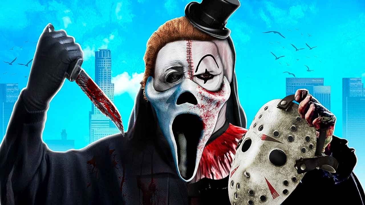 Mixing TERRIFIER, GHOSTFACE and JASON in GTA 5 (Scary) - YouTube
