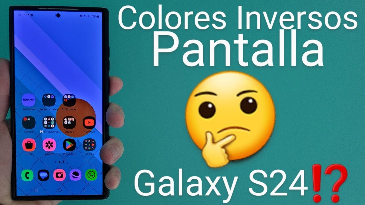 🔴🔵 Como DESACTIVAR COLORES INVERTIDOS o NEGATIVOS en tu CELULAR SAMSUNG ...