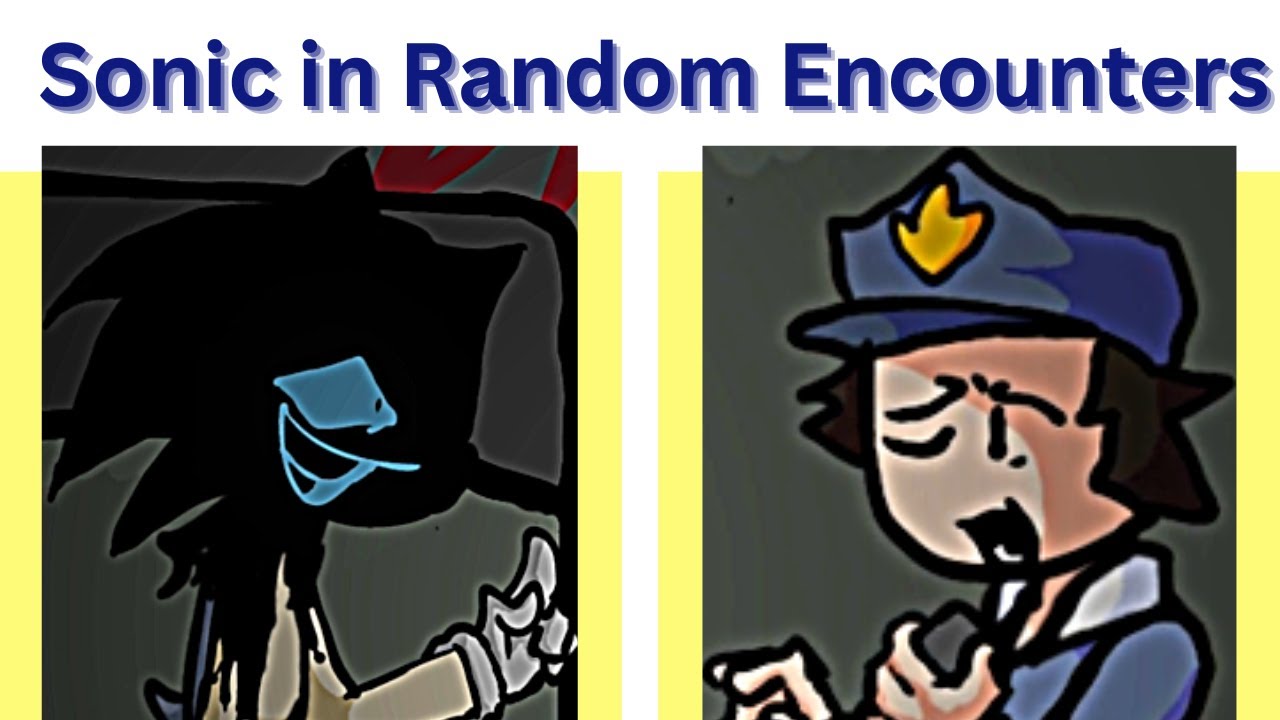 Sonic hidden in Shaddow - FNF vs Random Encounters, Speeding Menance ...