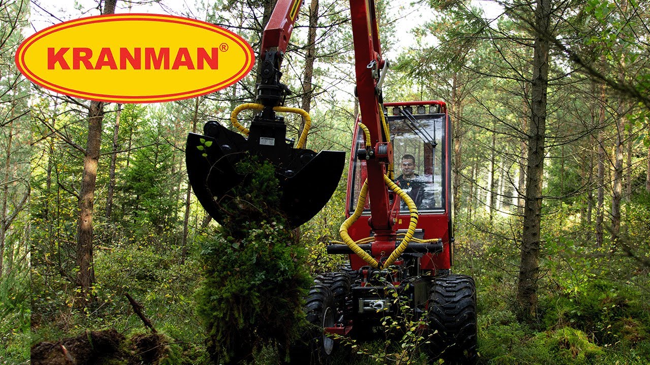 Kranman Skördare 620S rensar dike - YouTube
