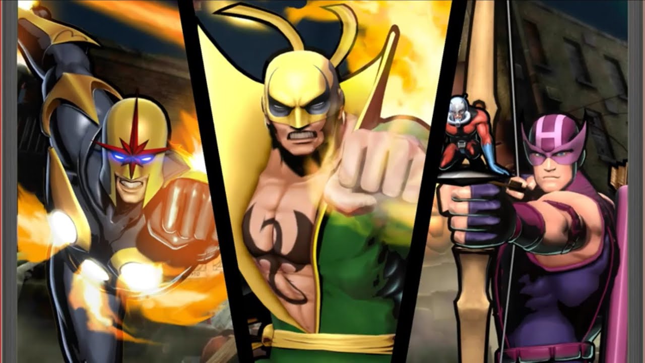 Ultimate Marvel vs Capcom 3: Iron Fist, Nova, and Hawkeye arcade ...