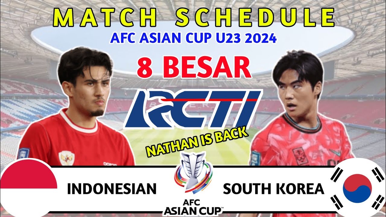 Jadwal 8 BESAR Piala Asia U23 Hari Ini - Timnas Indonesia Vs Korea Selatan - YouTube