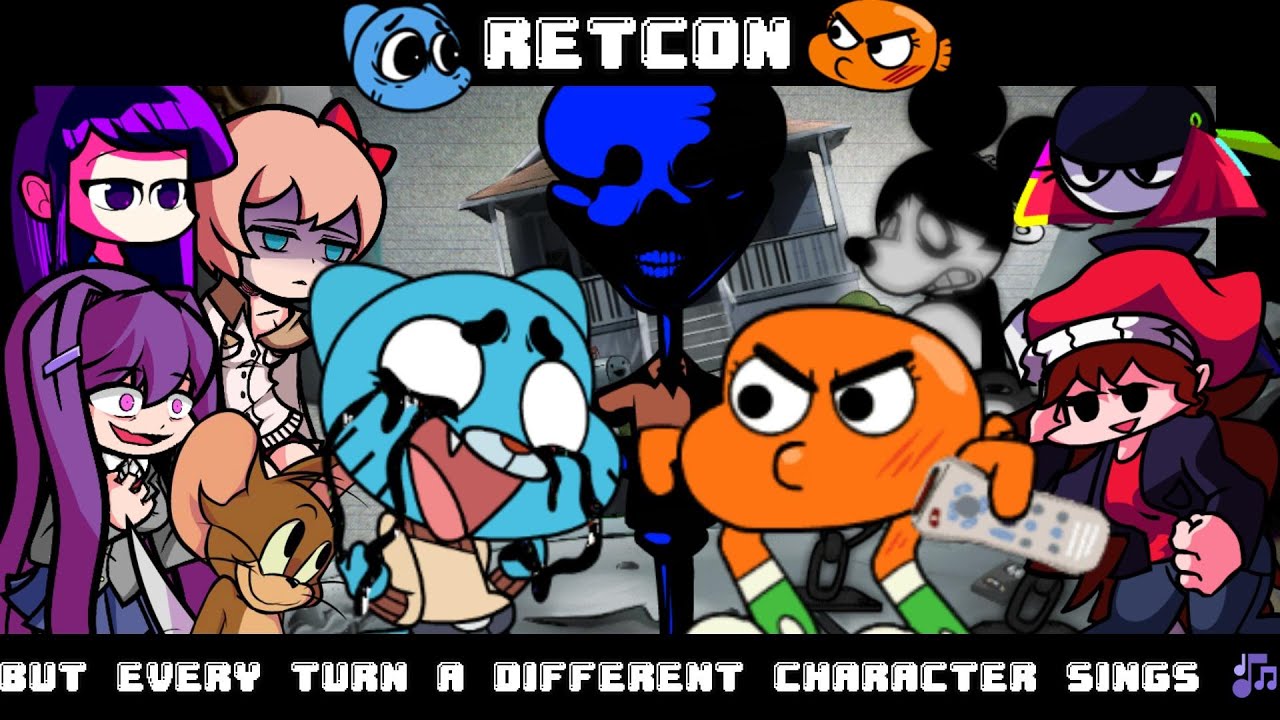 Retcon But Different Characters Sing It 🎶 (FNF But Everyone Sing it ...
