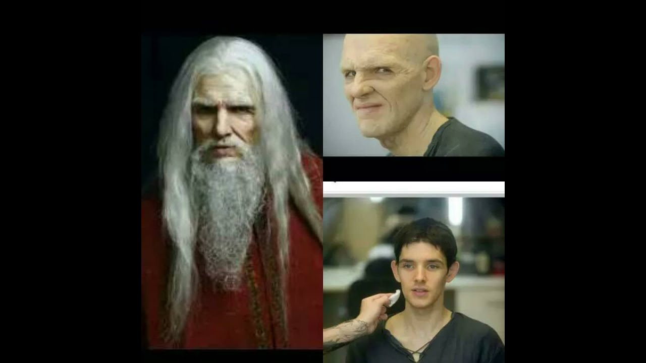 Amazing Photos How Merlin Was Transformed to Emrys By Makeup Artist For ...