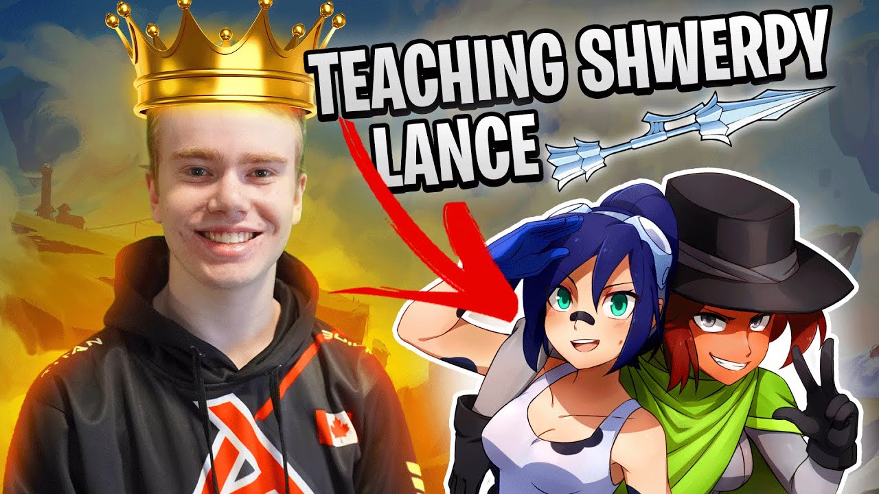 Teaching SHWERPY How To Play Lance In Brawlhalla - YouTube