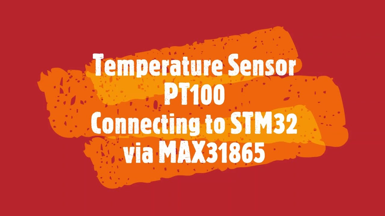 Temperature Sensor pt100 connecting STM32 via Max31865 - YouTube Temperature Sensor pt100 connecting STM32 via Max31865 - YouTube