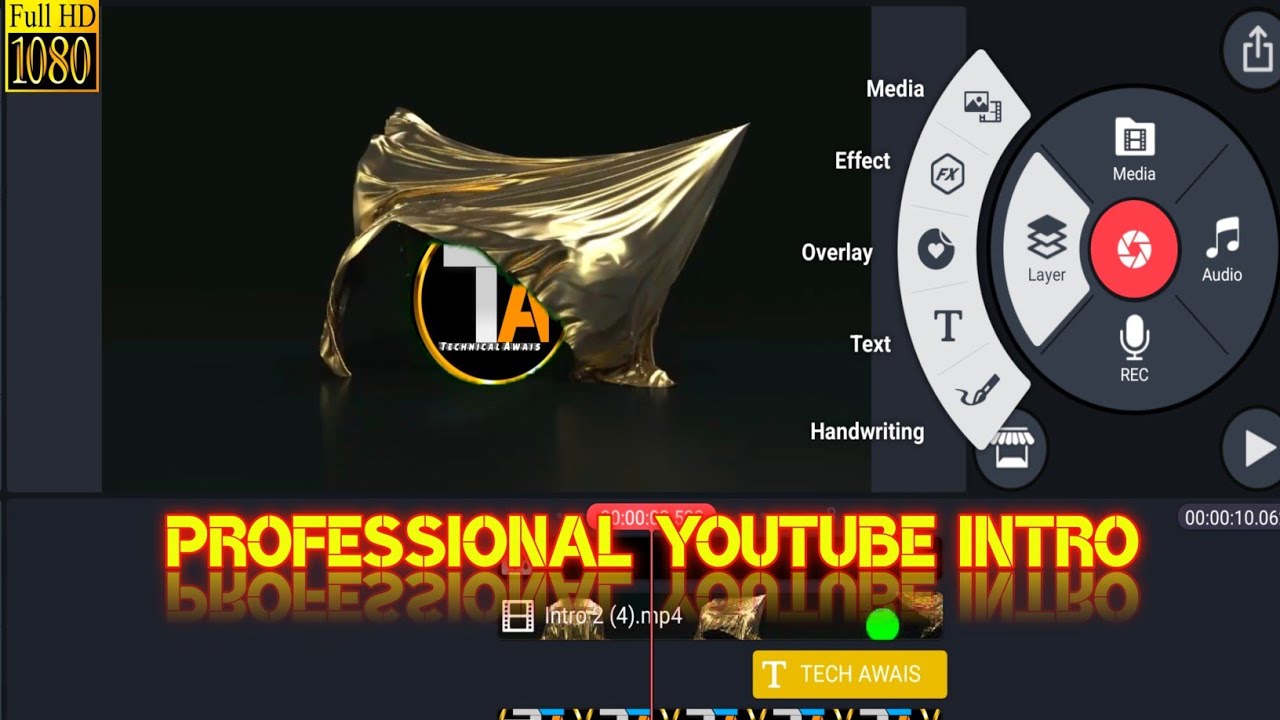 How To Make Professional Youtube Intro In Android Intro Maker 2022