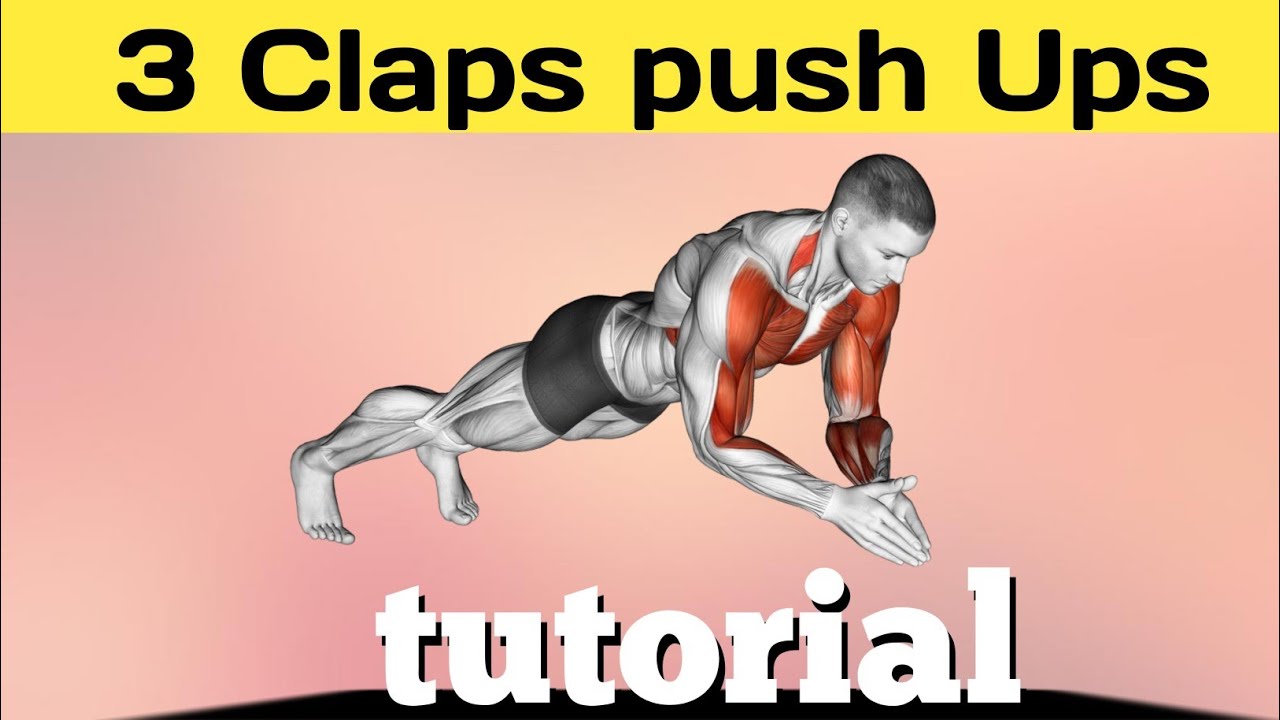 3 clap 👏 push up |🫠 3 clap push up tutorial || how to do 3 clap push up | 3 claps push up कैसे ...