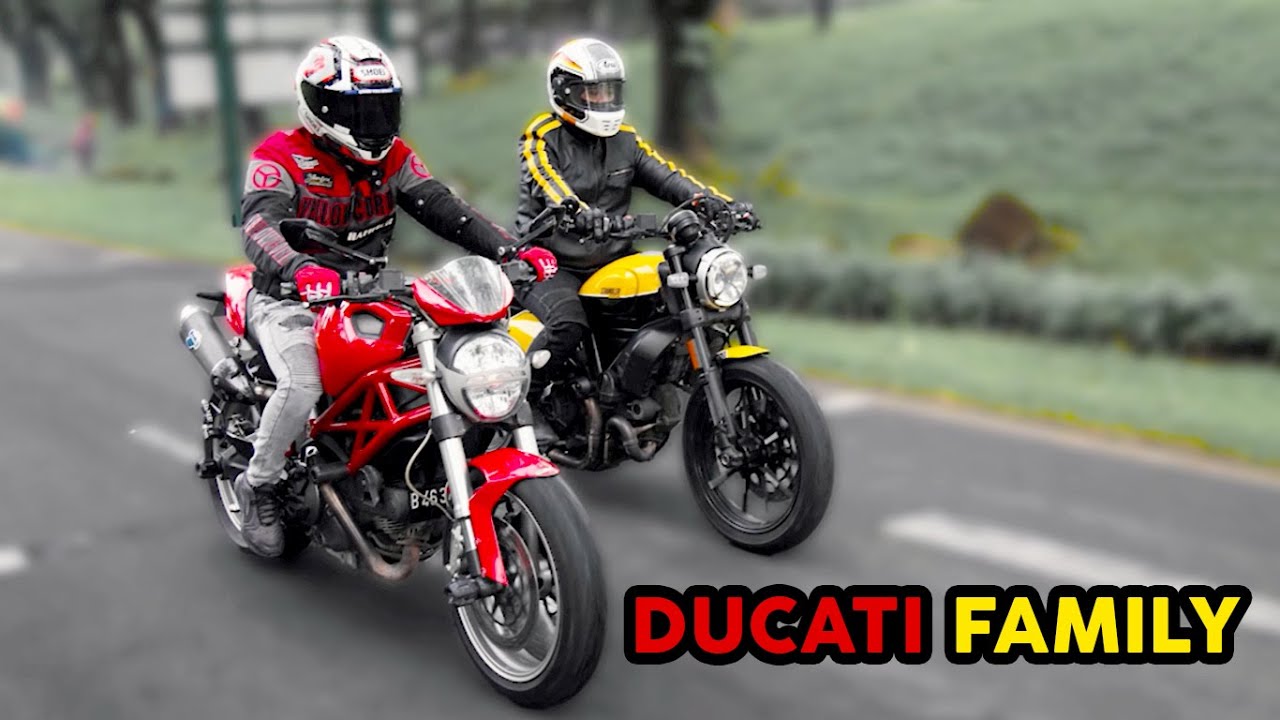 Ducati Family // Red Ducati Monster and Yellow Ducati Scrambler #ducati ...
